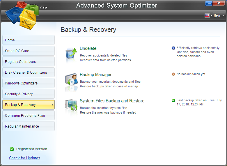 View Advanced System Optimizer Screenshots