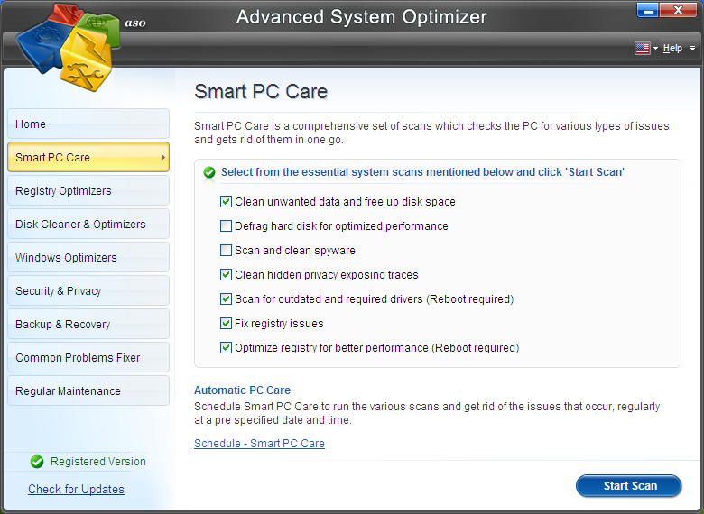 View Advanced System Optimizer Screenshots